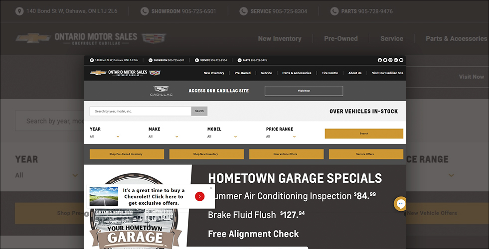 New Chevrolet & Cadillac | Used Cars in Oshawa | Ontario Motor Sales