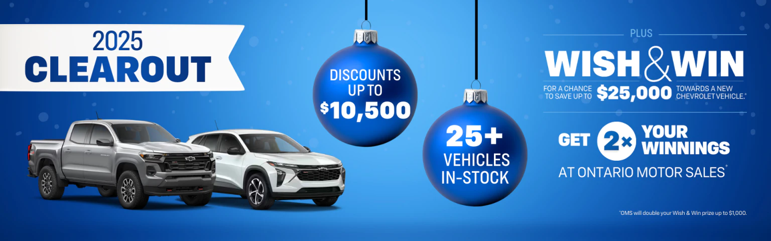2025 Clearout - Ontario Motor Sales